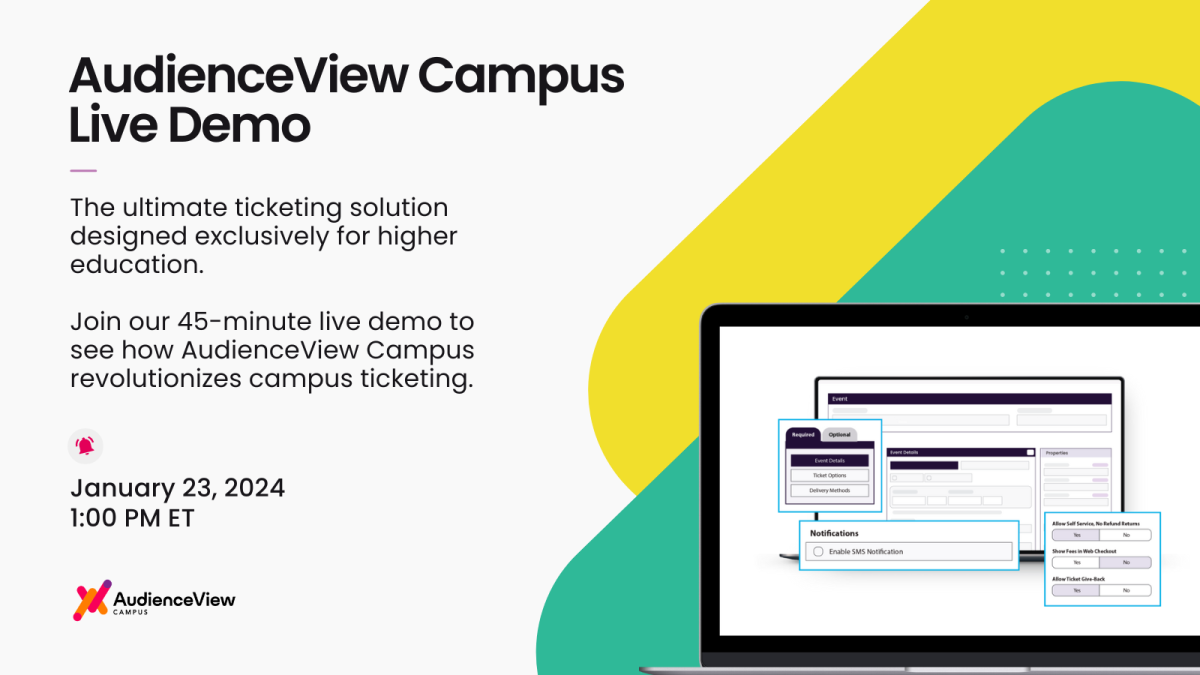 AudienceView Campus Live Demo – January 23 | AudienceView